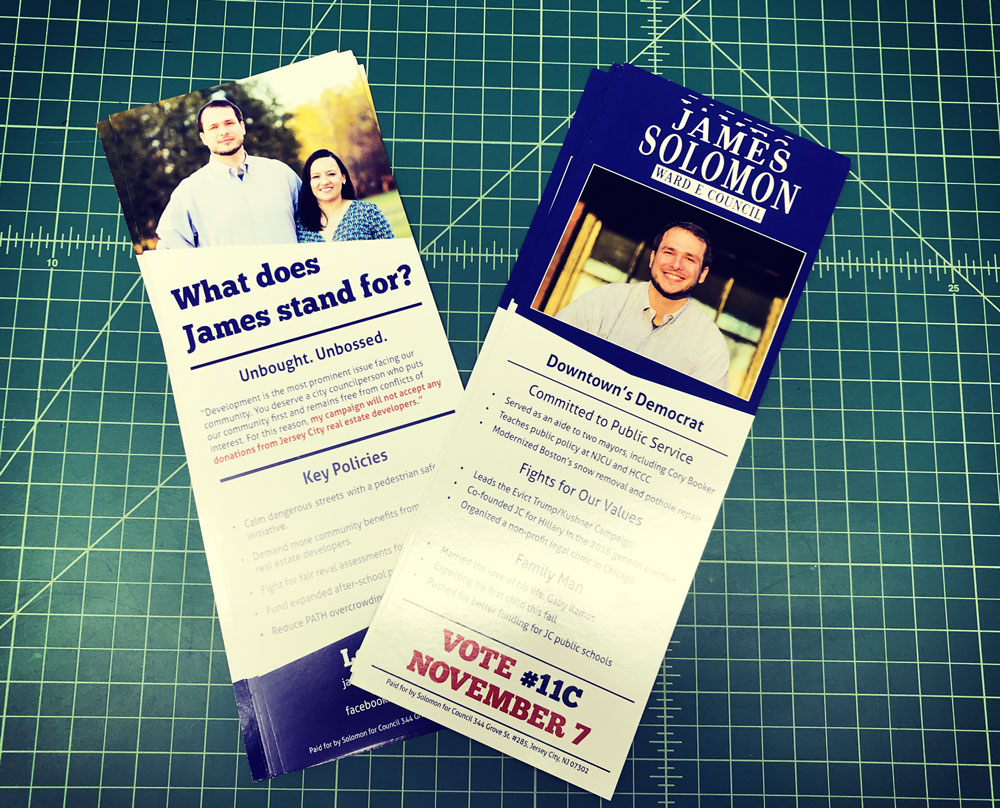 Political Palm Card Design