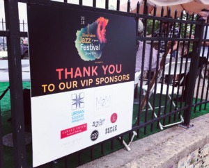 Riverview Jazz Festival: VIP Section Rigid Sign with Grommets | Remco Press